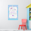 Cute Watercolor Llama themed Baby Shower Welcome Poster | Zazzle