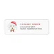 Cute Watercolor Maltese Santa Christmas Label | Zazzle