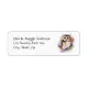 Cute Watercolor Owl Bird Nature art Label | Zazzle