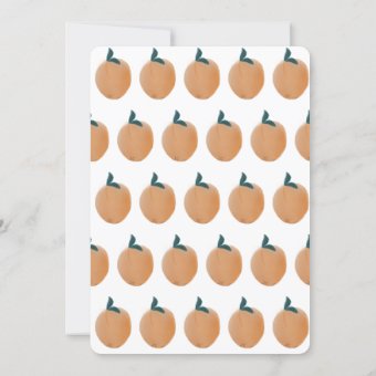 Cute Watercolor Peach Sweet Birthday Invitation | Zazzle