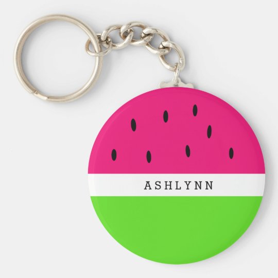Cute Watermelon Keychain | Zazzle.com