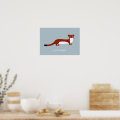 Cute Weasel Poster | Zazzle