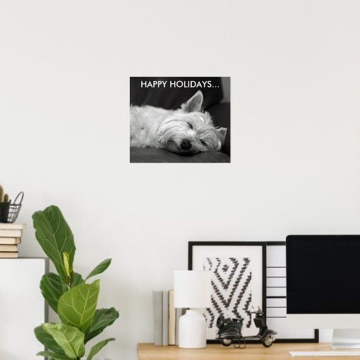 Cute West Highland Terrier Dog Poster | Zazzle