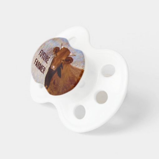 Cute Western Red Cows Cattle Farmer Pacifier | Zazzle