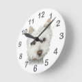 Cute Westie dog art Wall Clock | Zazzle