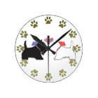 Scottie & Westie Clock | Zazzle.com