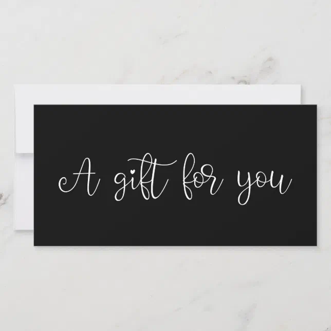Cute whimsical calligraphy gift certificate | Zazzle