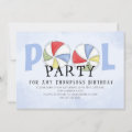 Cute Whimsical Fun Pool Party Summer QR Code Invitation | Zazzle