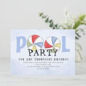 Cute Whimsical Fun Pool Party Summer QR Code Invitation | Zazzle