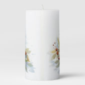 Cute White Bear Reading Book Pillar Candle | Zazzle