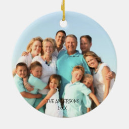 Cute Winking Rudolf Reindeer Photo Christmas Ceramic Ornament | Zazzle