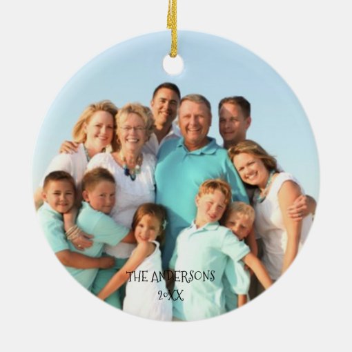 Cute Winking Rudolf Reindeer Photo Christmas Ceramic Ornament | Zazzle