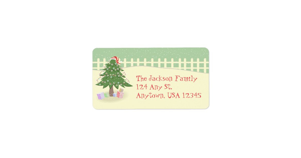 Cute Winter Scene Address Labels | Zazzle
