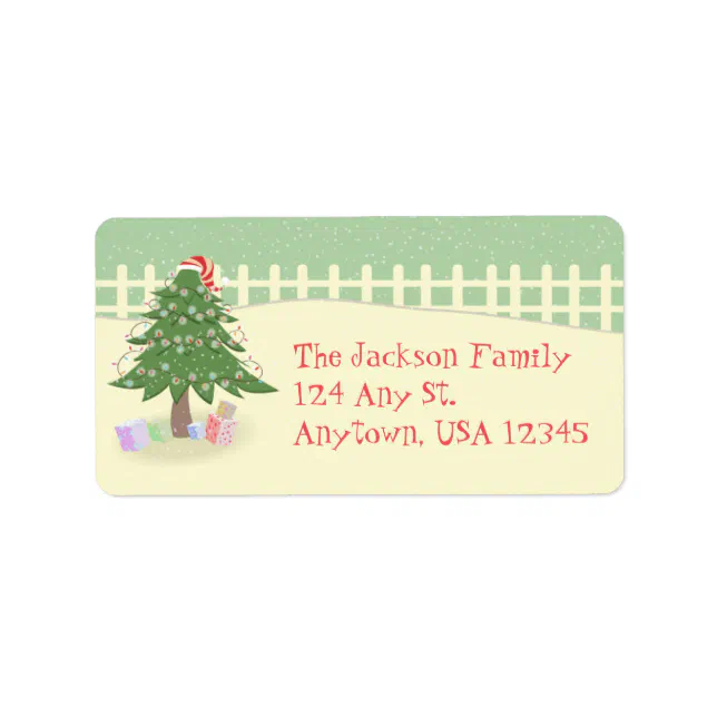 Cute Winter Scene Address Labels | Zazzle