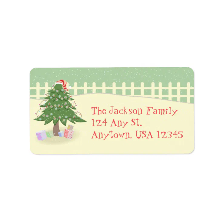 Cute Winter Scene Address Labels | Zazzle