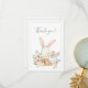Cute Woodland Bunny Rabbit Flat Thank You Card | Zazzle