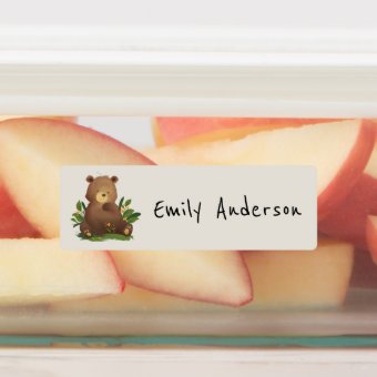 Cute Woodland Forest Animals School Daycare Labels | Zazzle