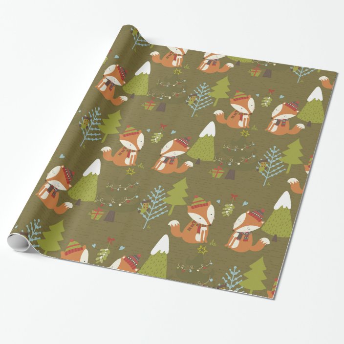 Cute Woodland Forest Wrapping Paper | Zazzle.com