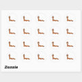Cute Worm Classic Round Sticker | Zazzle