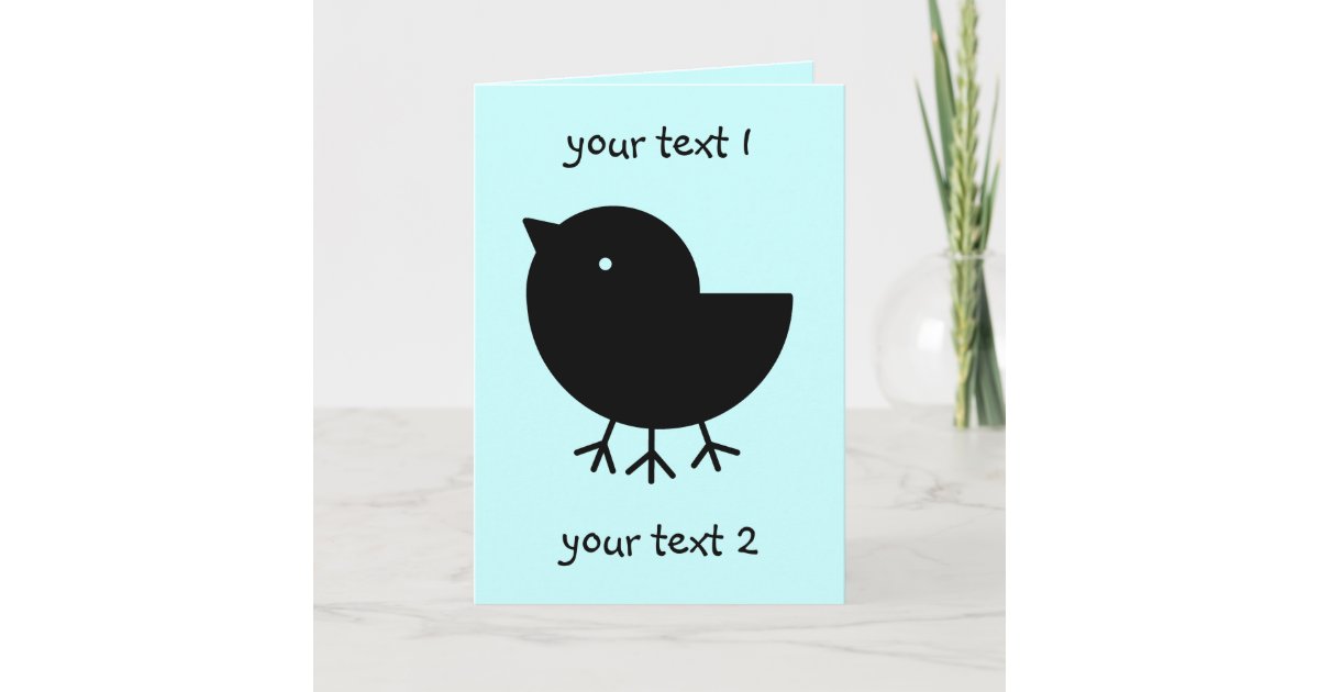 Cute Yatagarasu(black) Card | Zazzle