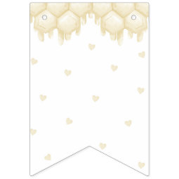 Cute Yellow Bee Honey First Bee-day Bunting Flags | Zazzle