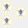 Cute Yellow Bee Labels | Zazzle