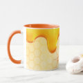 Cute Yellow bees dripping honey Mug | Zazzle