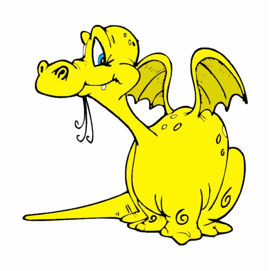 Cute Yellow Dragon Baby Statuette | Zazzle.com