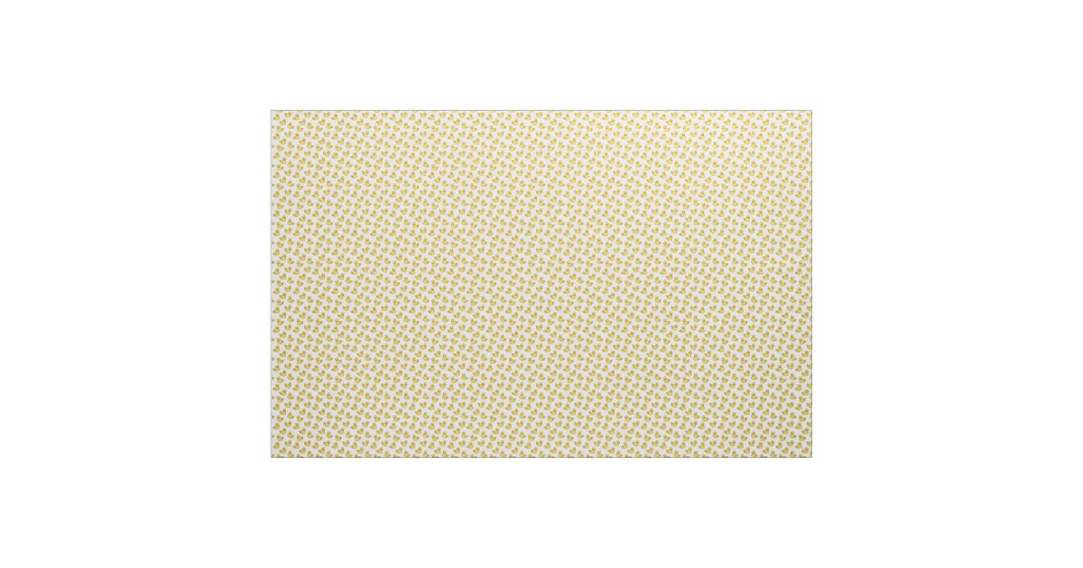 Cute Yellow Duck Baby Shower Ducky Pattern Fabric | Zazzle