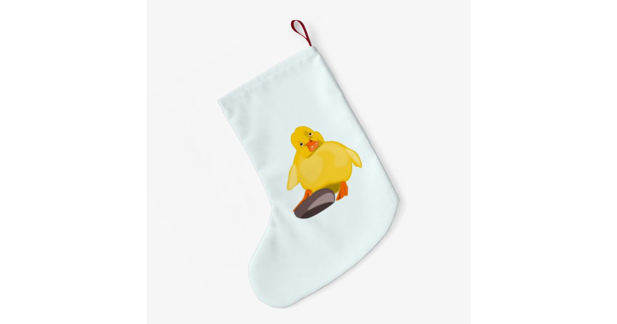 Cute Yellow Duck Christmas Stocking | Zazzle
