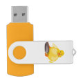 Cute Yellow Duck Funny Flash Drive Customizable | Zazzle