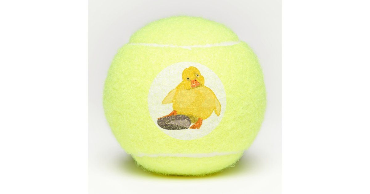 Cute Yellow Duck Tennis Balls | Zazzle