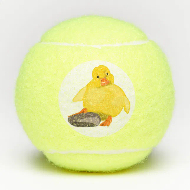 Cute Yellow Duck Tennis Balls | Zazzle
