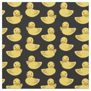 Cute rubber duck pattern fabric | Zazzle
