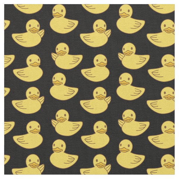 Cute Rubber Duck Pattern Fabric Zazzle
