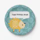 Cute Yellow Hedgehog Personalized Party Plates | Zazzle