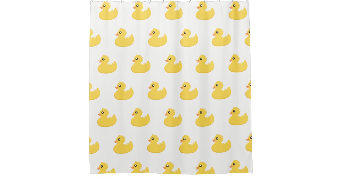 Cute Yellow Rubber Ducky Shower Curtain Zazzle