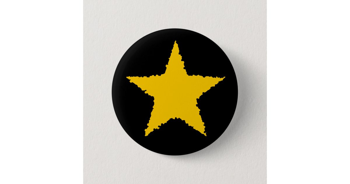 Cute yellow star button | Zazzle