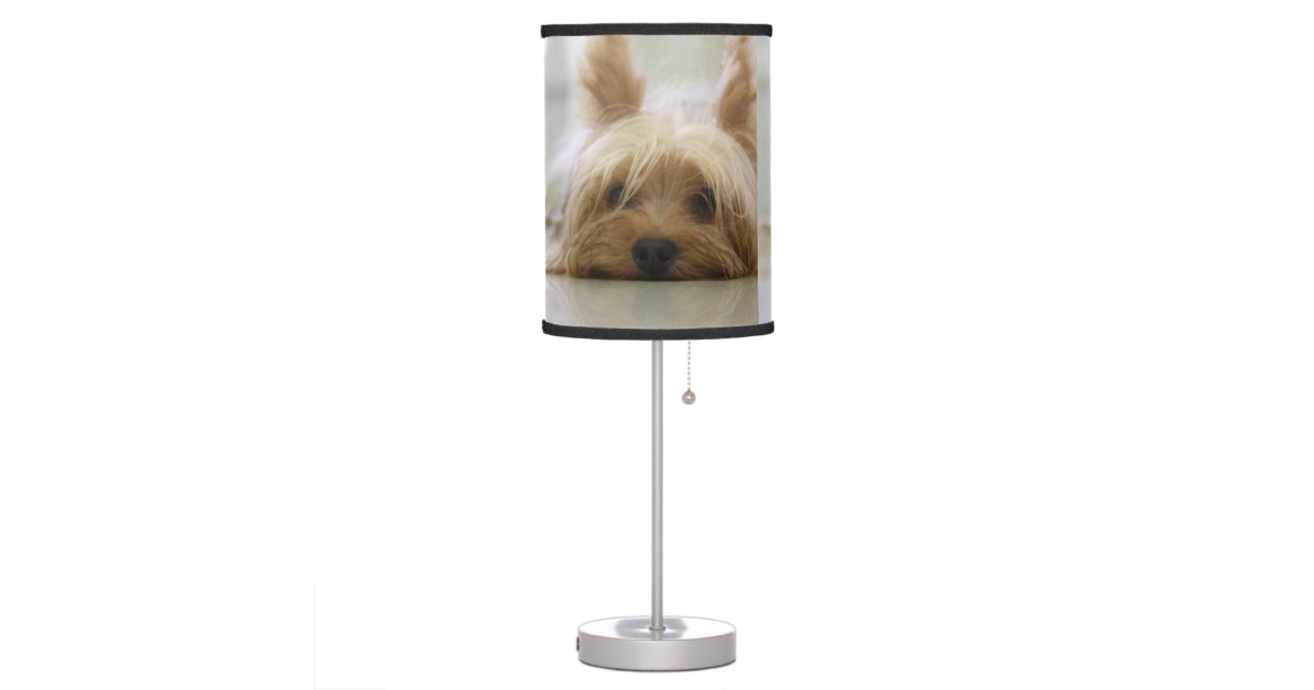 Cute Yorkie Table Lamp | Zazzle