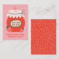 Cute You Are My Jam Classroom Valentine's Day Note Card | Zazzle