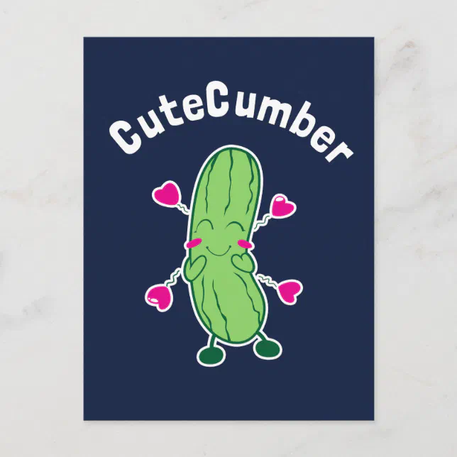 CuteCumber Postcard | Zazzle
