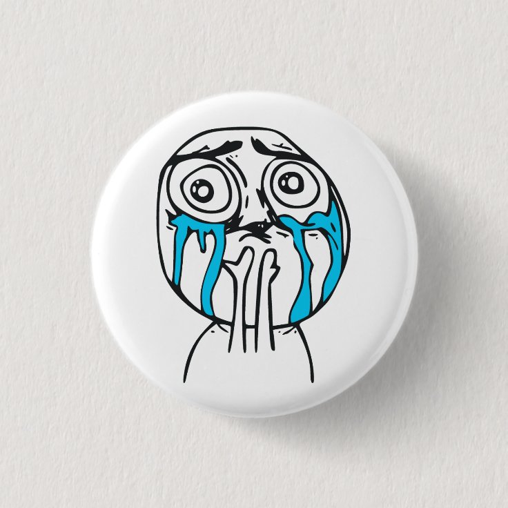 Cuteness Overload Cute Rage Face Meme Pinback Button | Zazzle