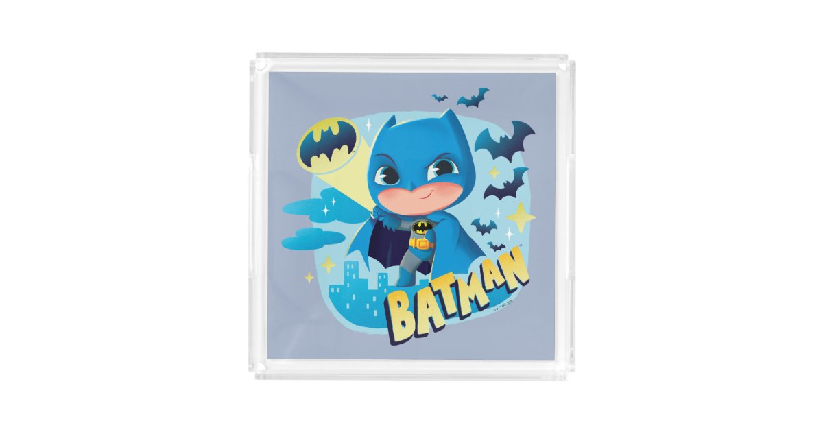 Cuter Than Cute Batman Acrylic Tray | Zazzle