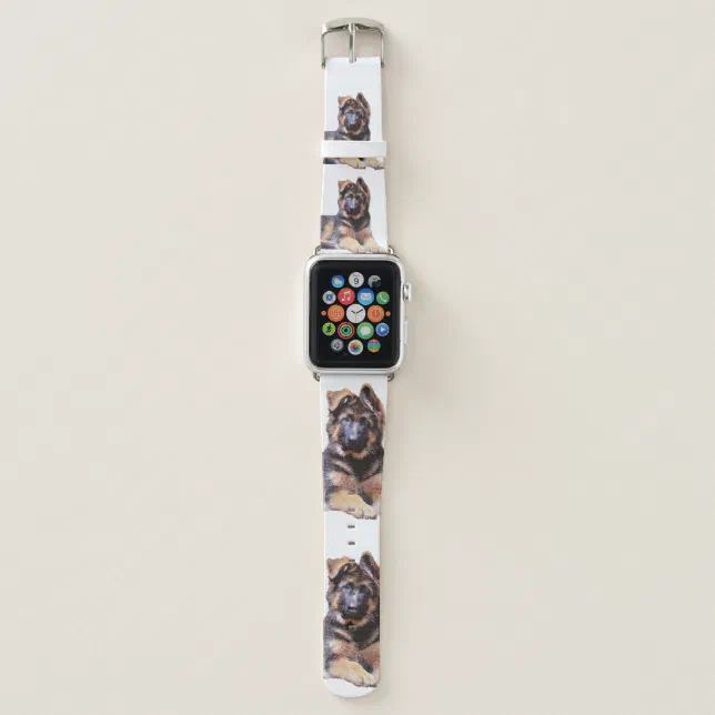 Cutest German Shepherd Puppy Photo Ever Apple Watch Band | Zazzle