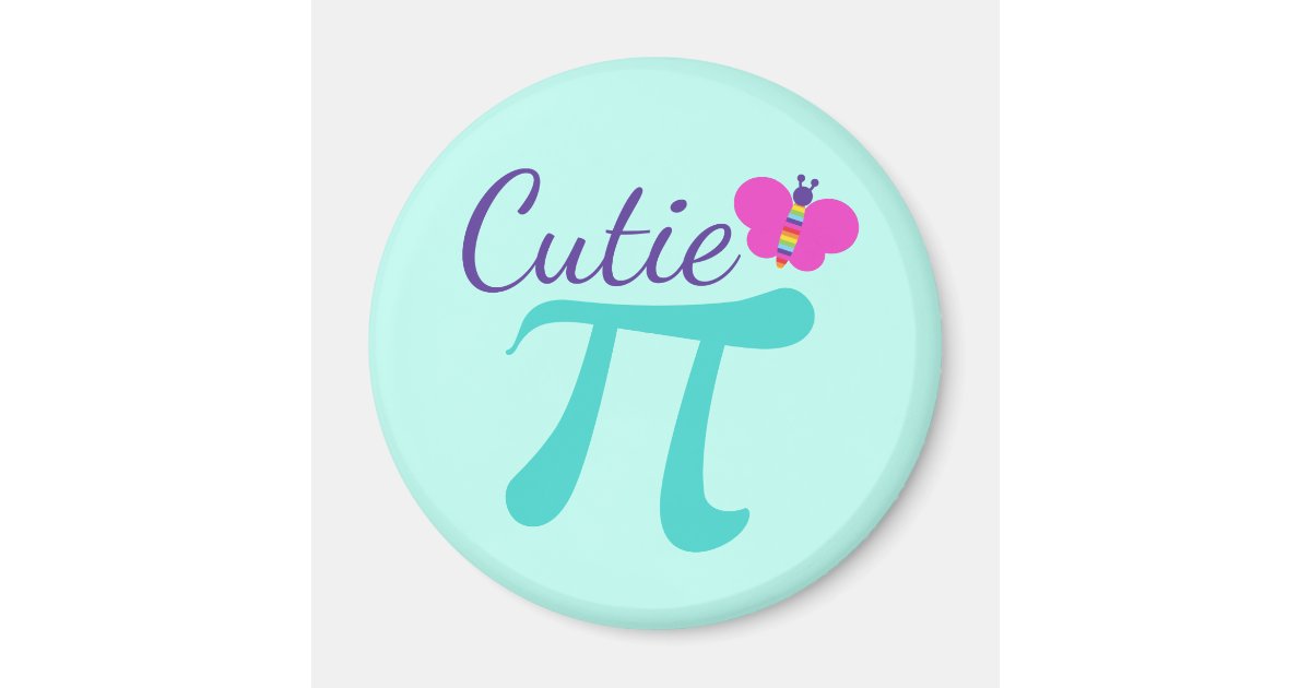 Cutie Pi Symbol Math Pun Magnet | Zazzle