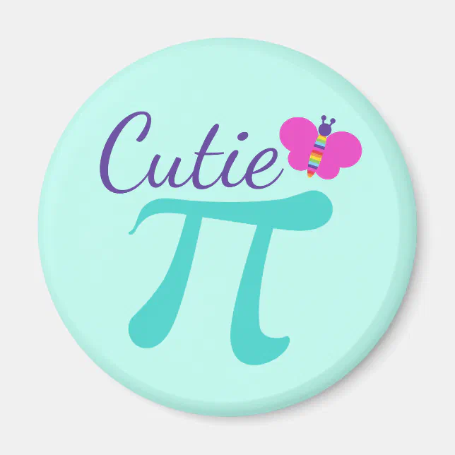 Cutie Pi Symbol Math Pun Magnet | Zazzle