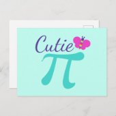 Cutie Pi Symbol Math Pun Postcard | Zazzle