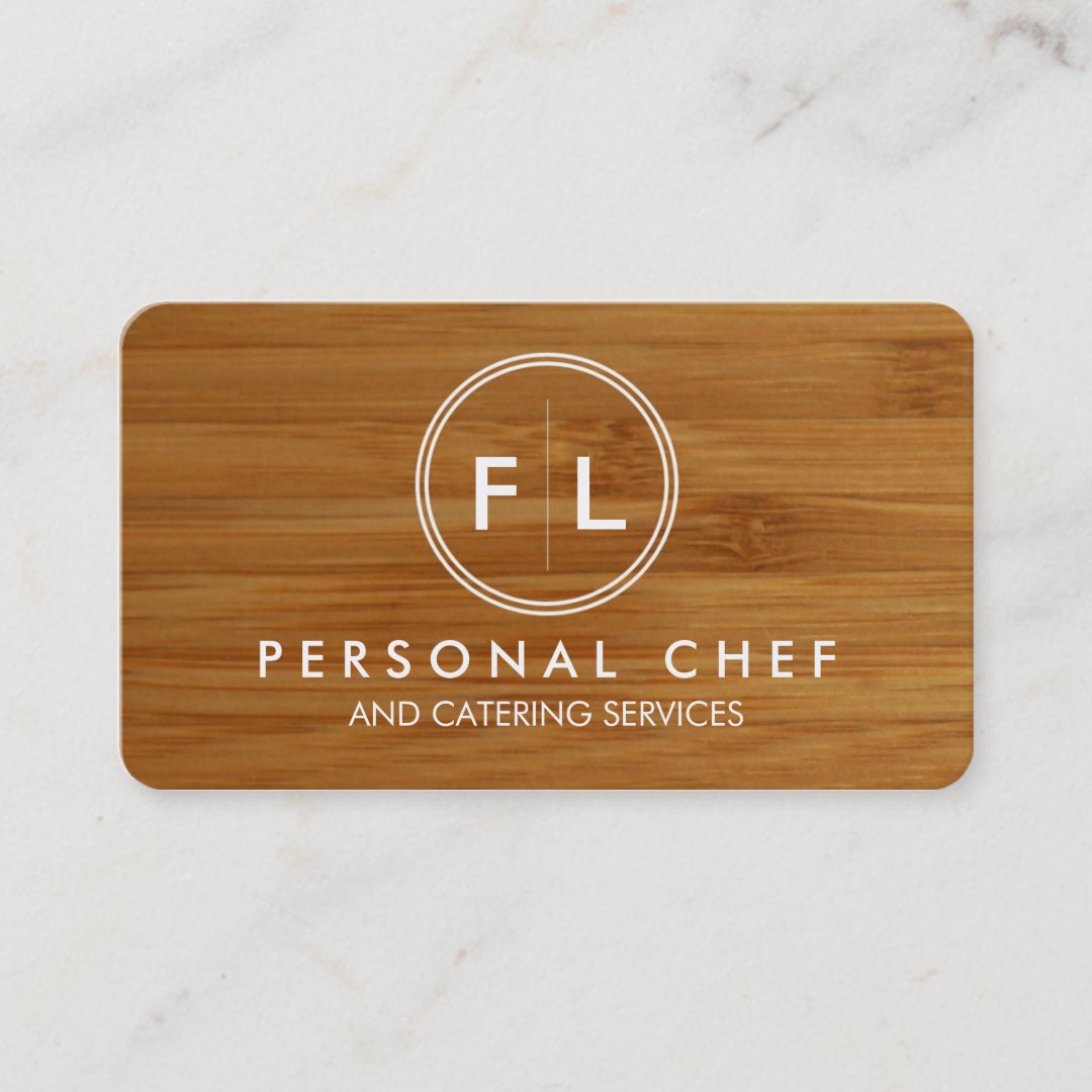 Cutting Board Personal Chef/Catering Business Card | Zazzle