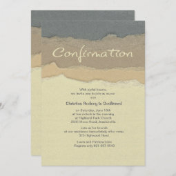 Cutting Edge Confirmation Invitation | Zazzle