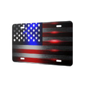 Cutting Edge Laser Cut American Flag 1 License Plate | Zazzle